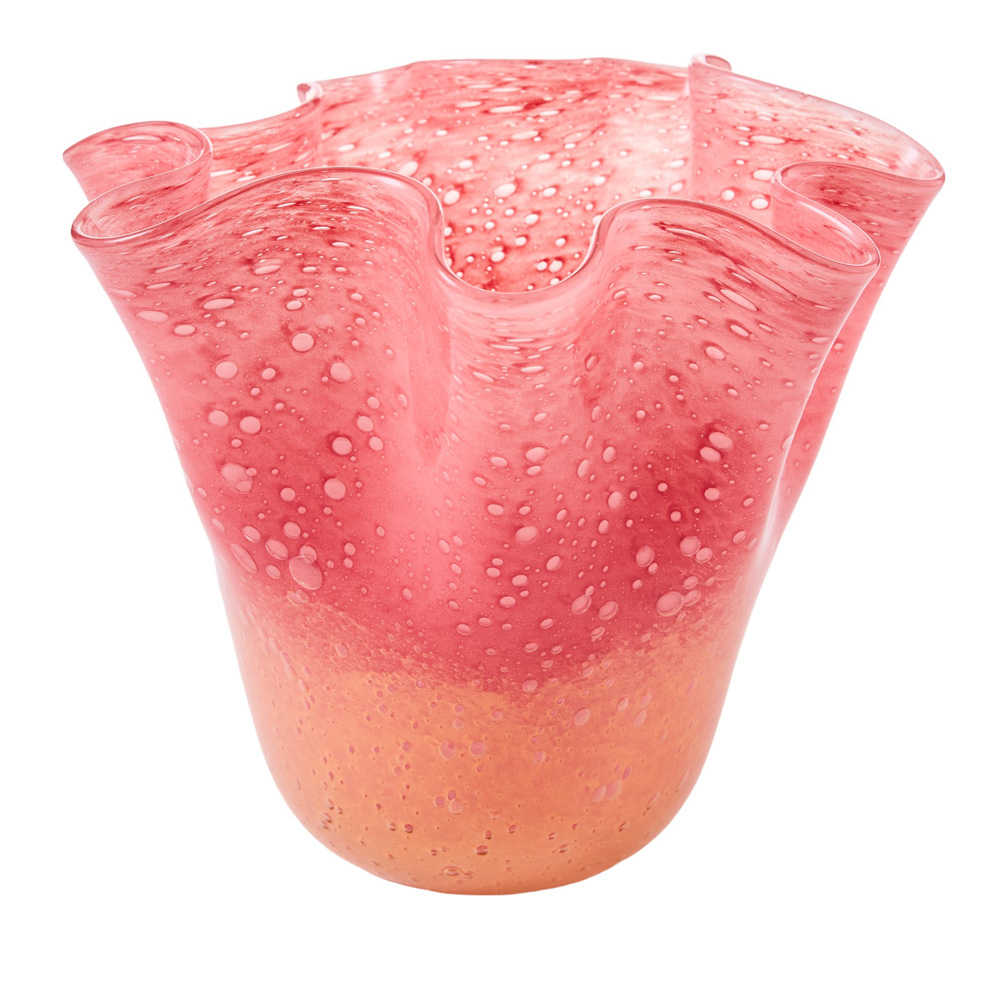 Fluted Ombre Blush Vase | Adairs