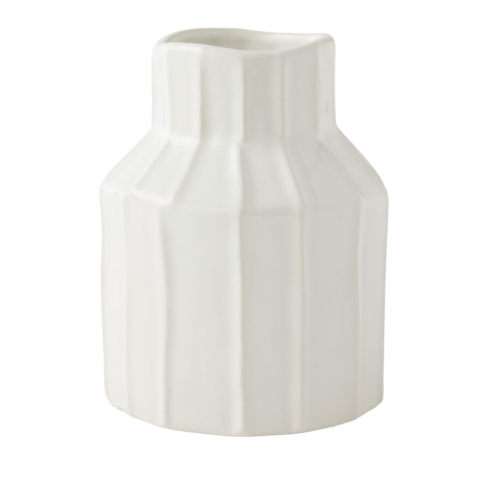 Oslo White Small Vase | Adairs