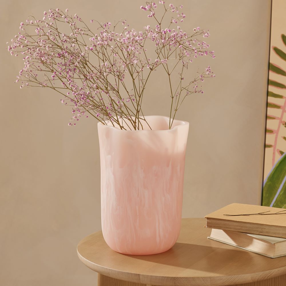 Dahlia Pink Resin Vase | Adairs