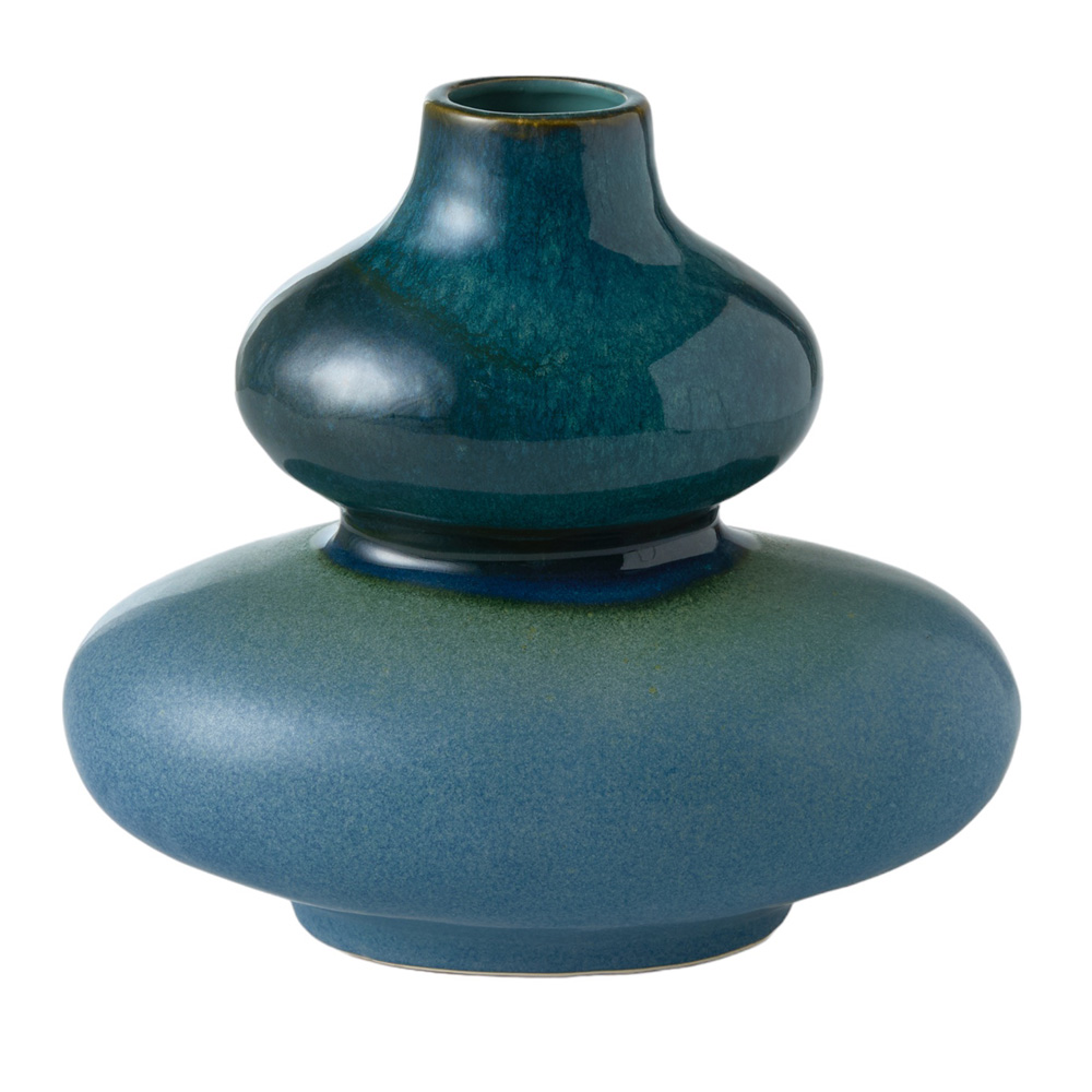 Rotunda Teal Vase | Adairs
