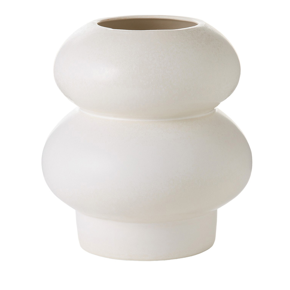 Rotunda Ivory Medium Vase | Adairs