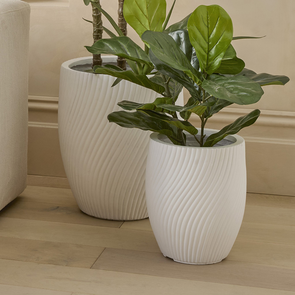 Burleigh White Twist Pot | Adairs
