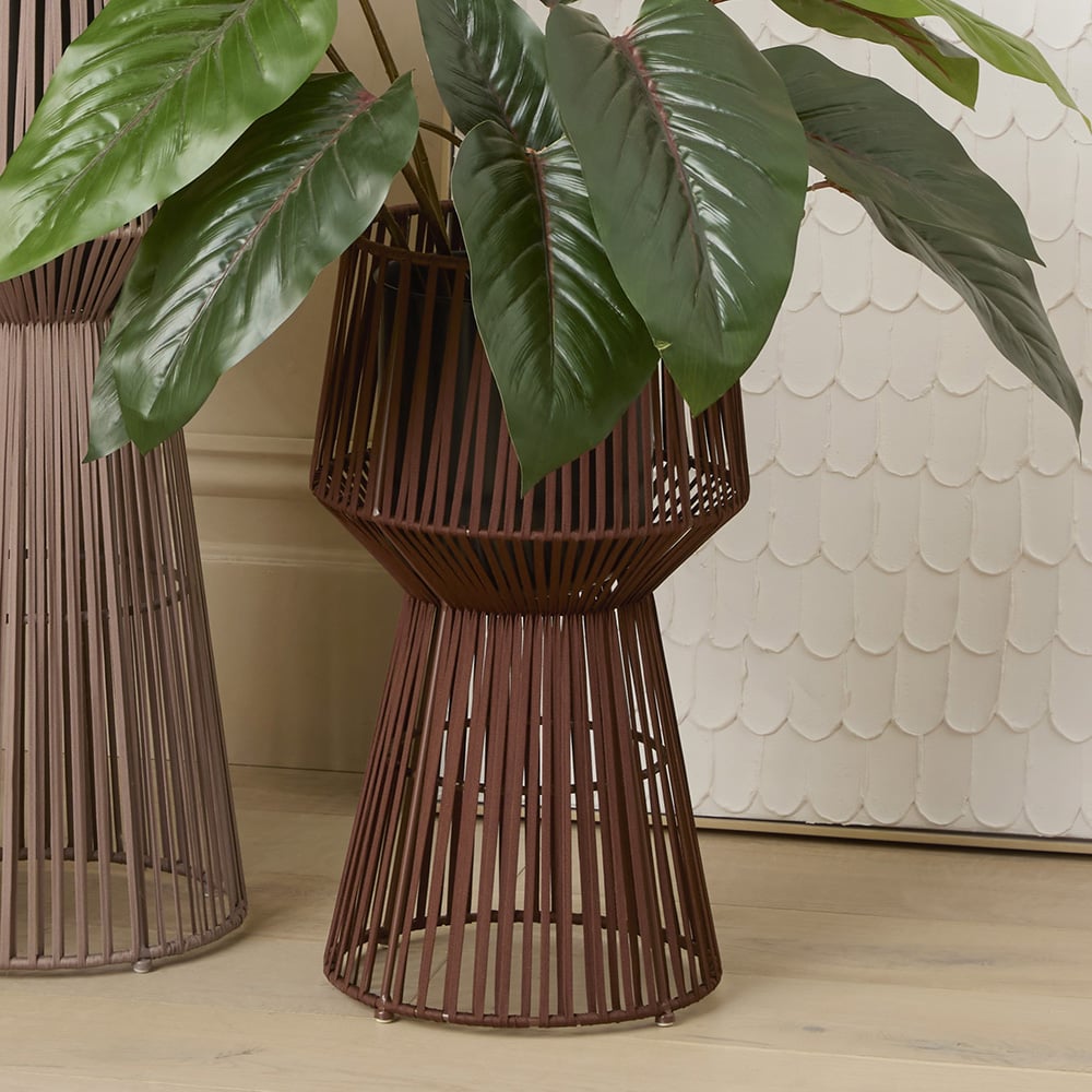 Madrid Burgundy Medium Planter | Adairs
