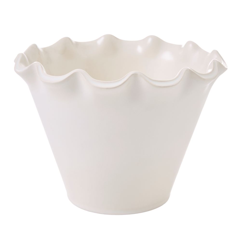 Frill Off White Pot | Adairs