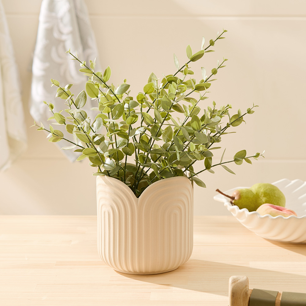 Alma Off White Pot | Adairs