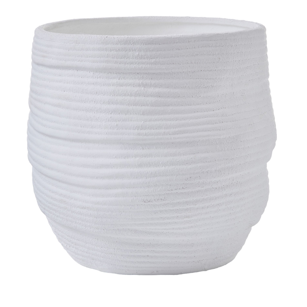 Sway White Short Pot | Adairs