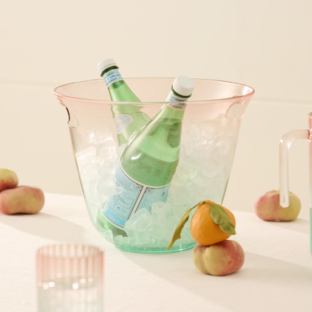 Positano Blue & Pink Ice Bucket | Adairs