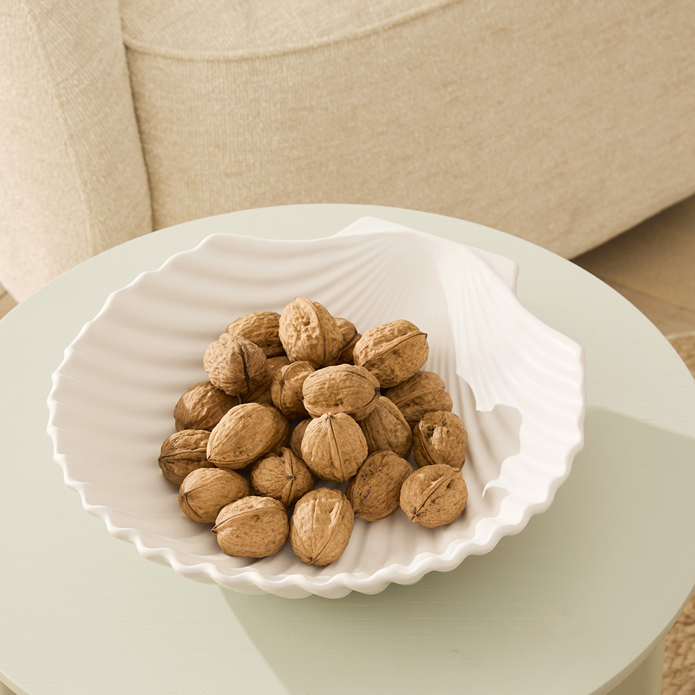 Ocean White Clam Shell Serving Bowl | Adairs