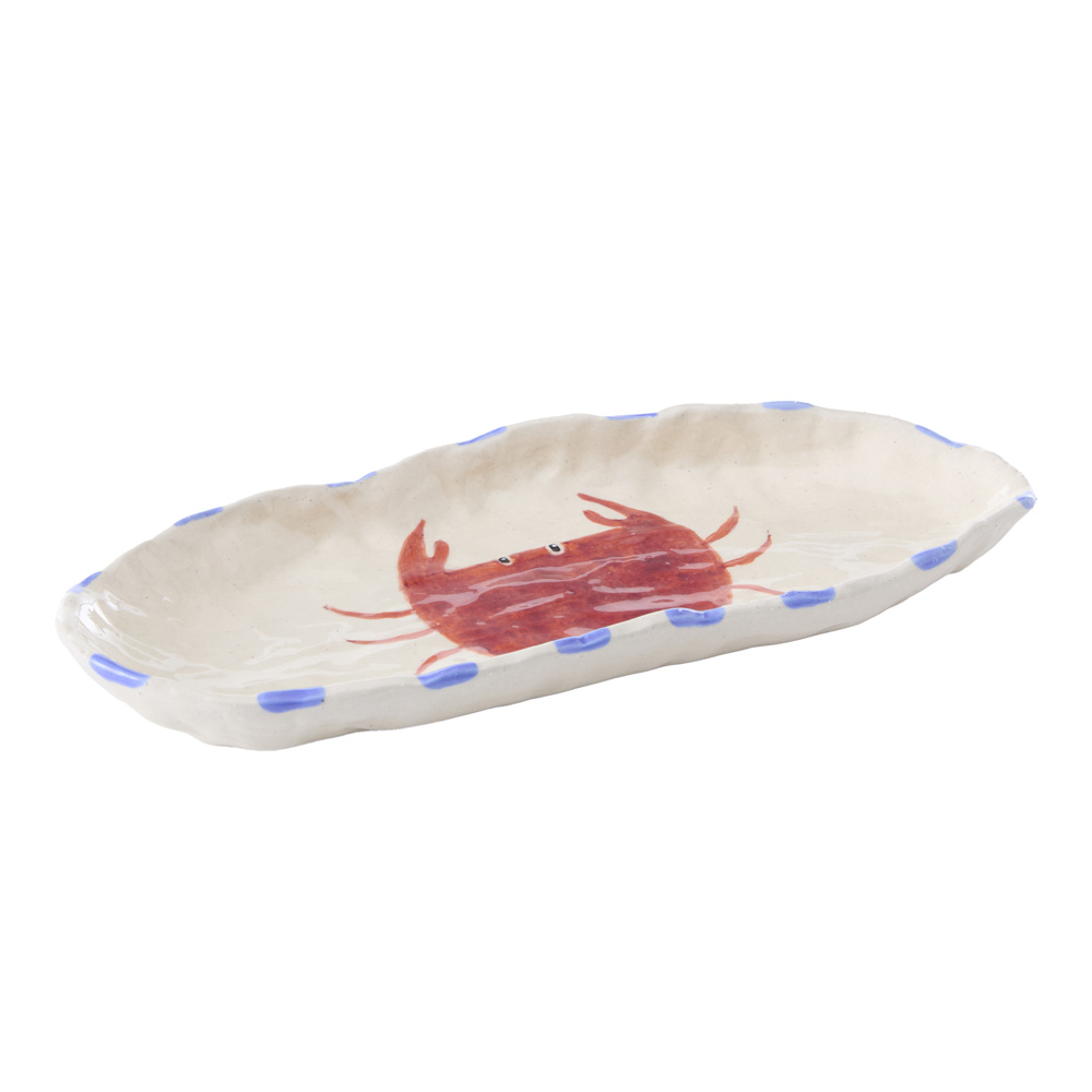 Under The Sea Crab Oval Platter | Adairs