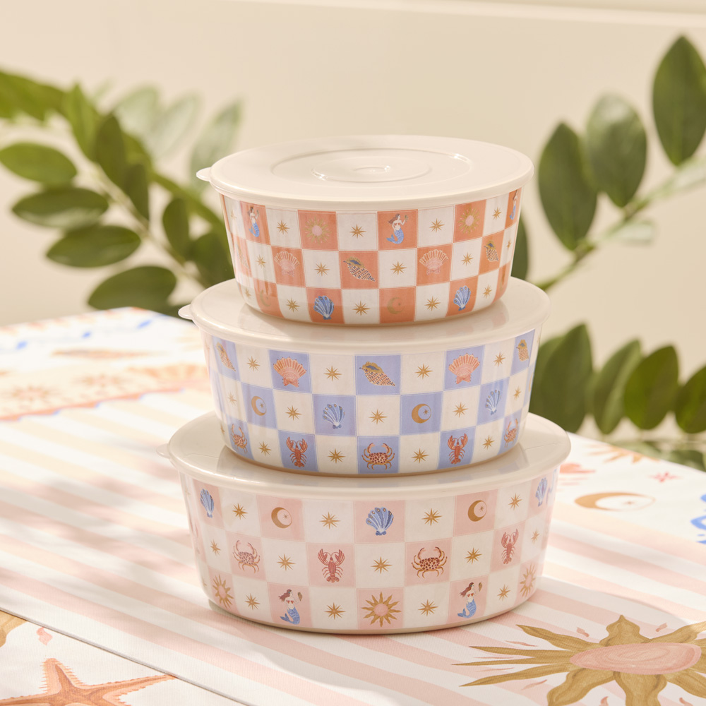 La Sirena Assorted Melamine Containers Set of 3 | Adairs