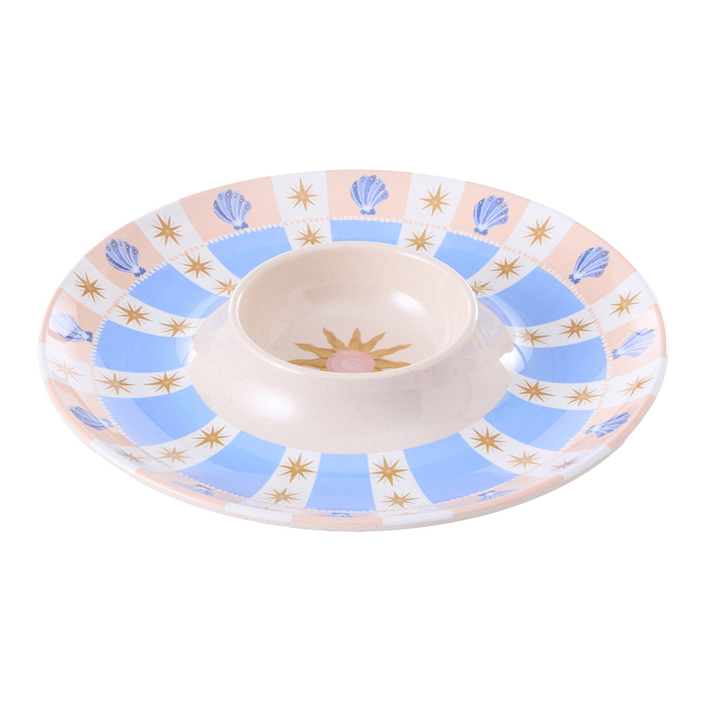 La Sirena Sun & Shell Melamine Chip & Dip | Adairs