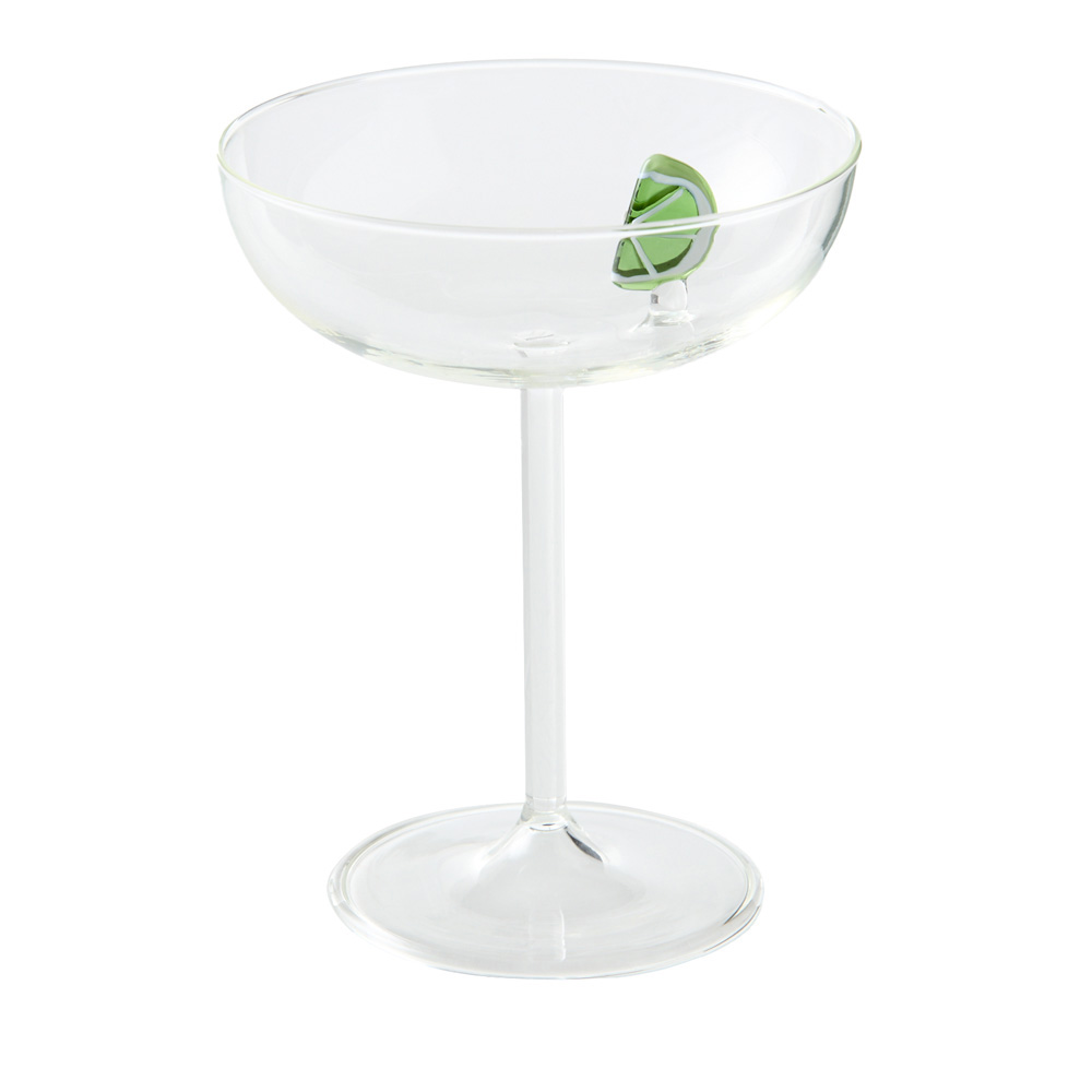 Summer Fruit Lime Coupe Glass Gift Pack of 2 | Adairs
