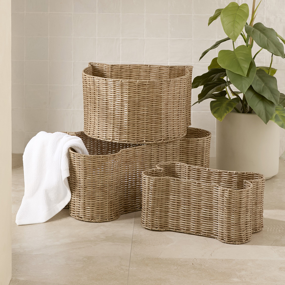 Animalia Natural Bone Small Basket | Adairs