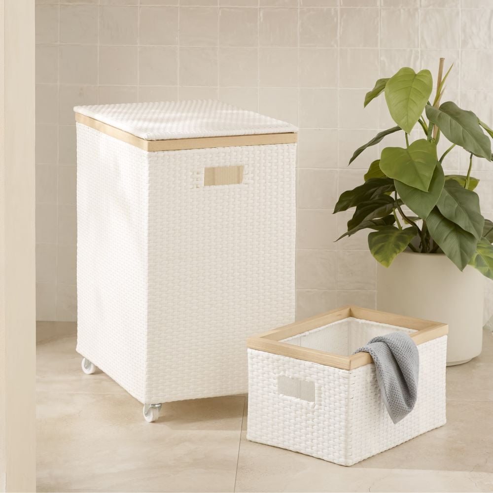 Portsea White Laundry Storage | Adairs