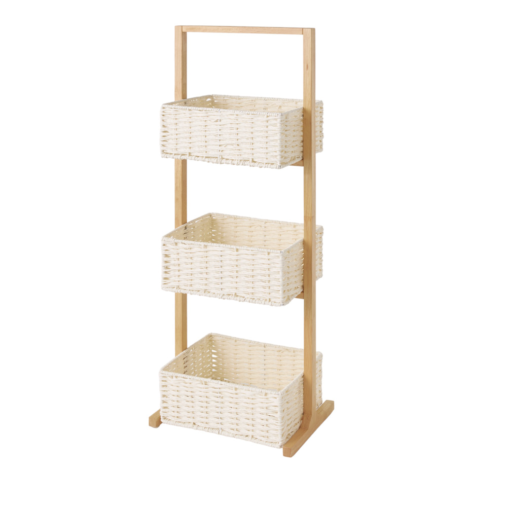 Monty Natural & White Storage Tower | Adairs