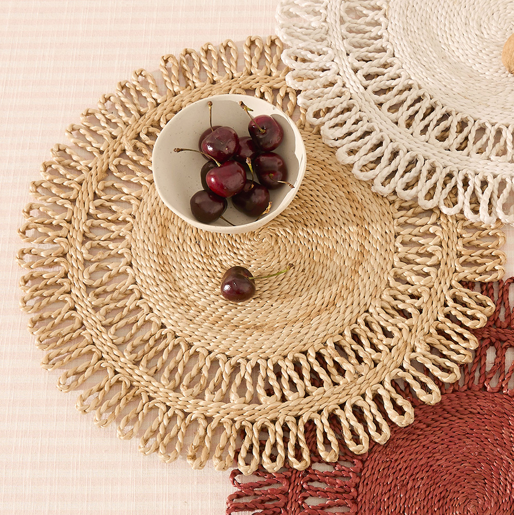 Finley Berry Jute Placemat Pack of 2 | Adairs
