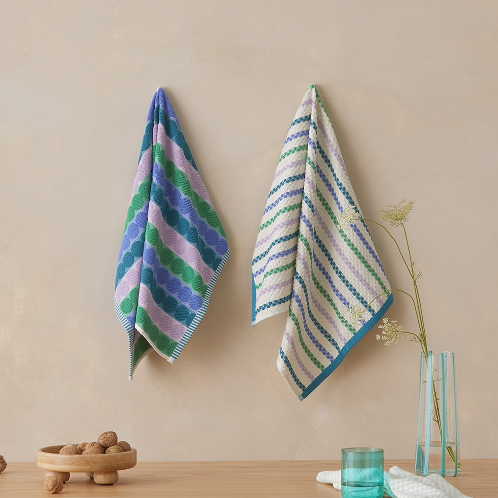 Mimi Jewels Cotton Bamboo Tea Towel Pack of 2 | Adairs