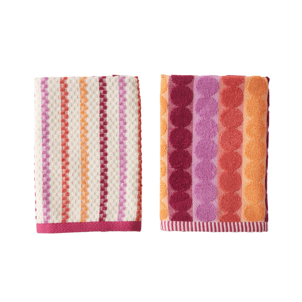 Mimi Spiced Berry Cotton Bamboo Tea Towel Pack of 2 | Adairs
