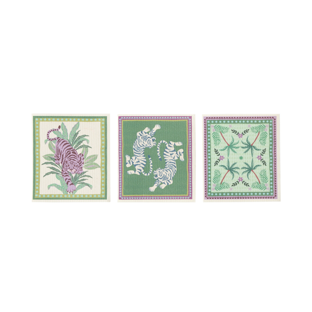 Printed Adira Dishcloth Pack of 3 | Adairs