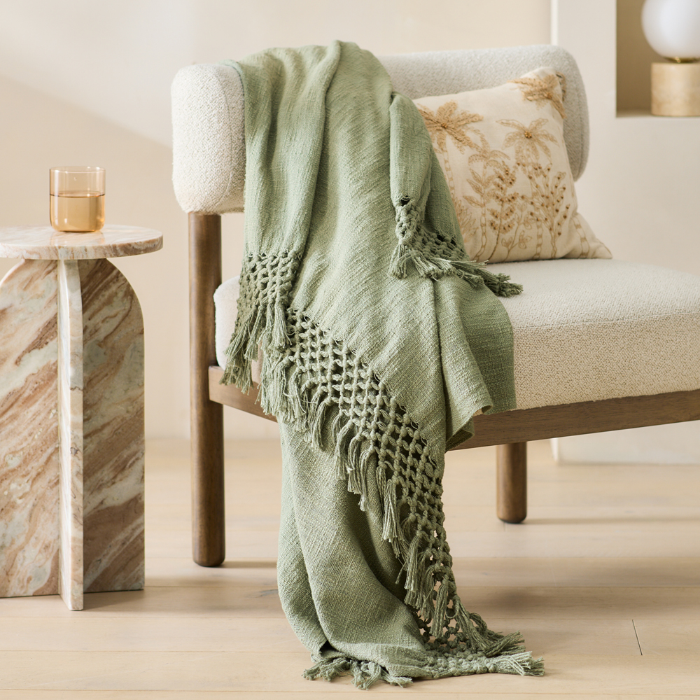 Macrame Forest Knot Throw | Adairs