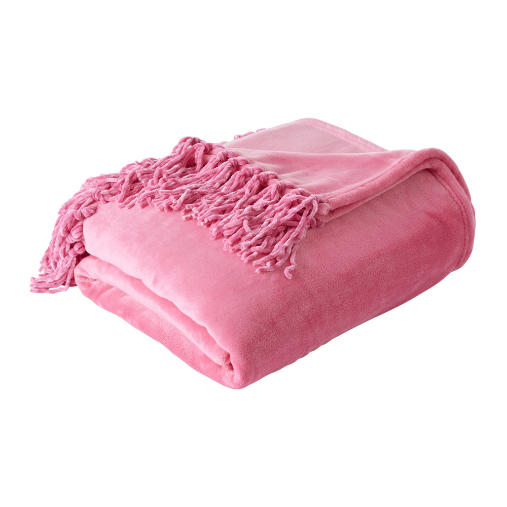 Supersoft Fuchsia Blanket | Adairs