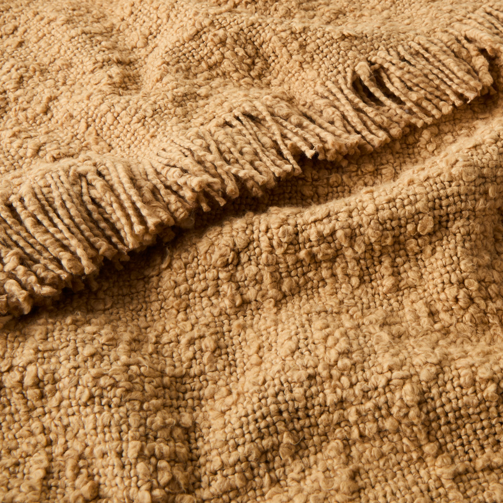 Leiden Tobacco Boucle Throw | Adairs
