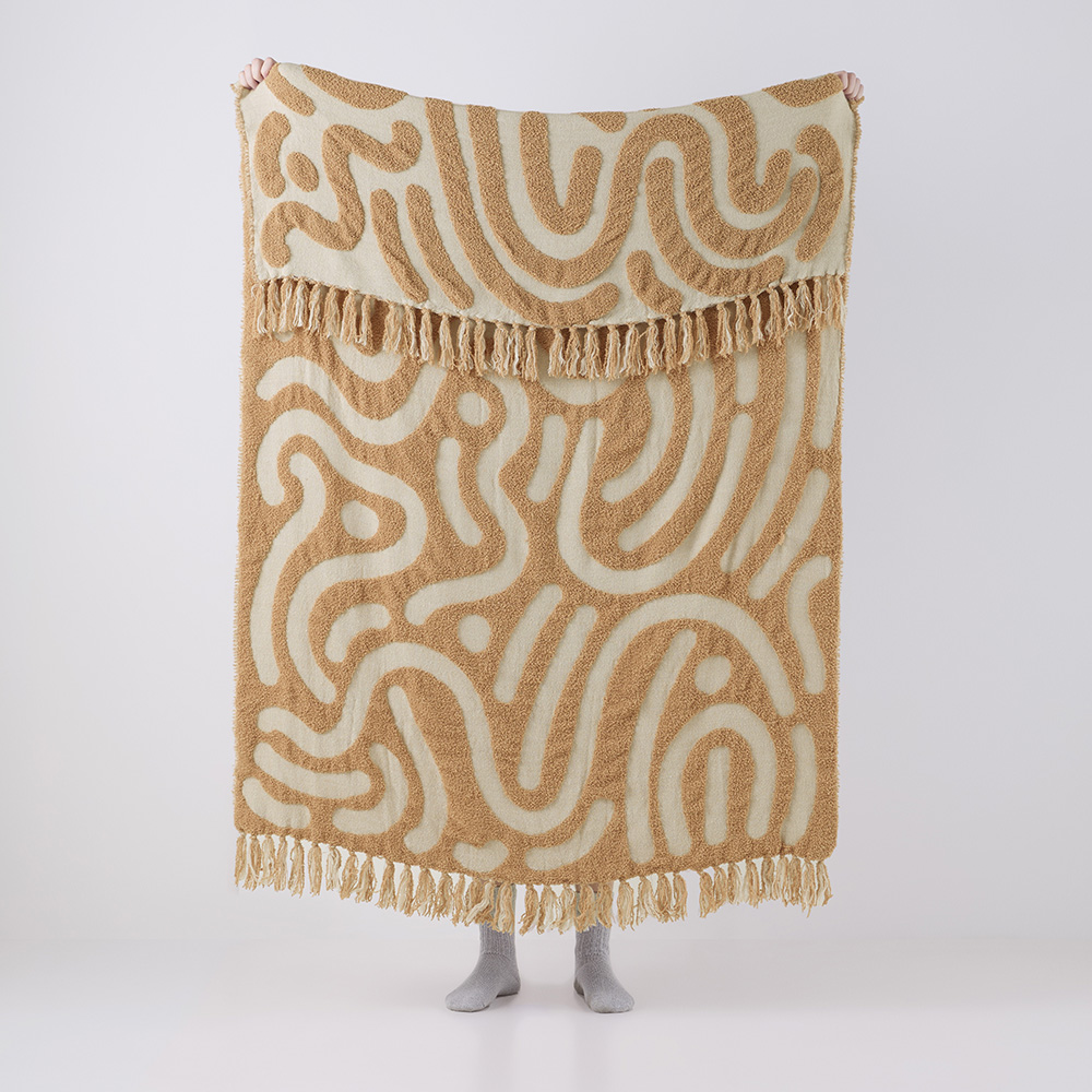 Samoa Tan Throw | Adairs