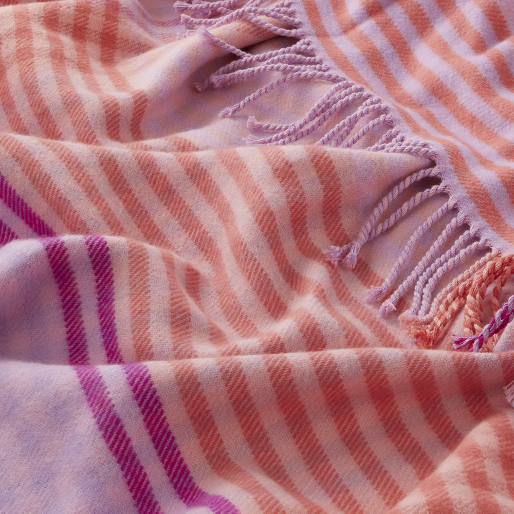 Alexia Berry Check Throw | Adairs