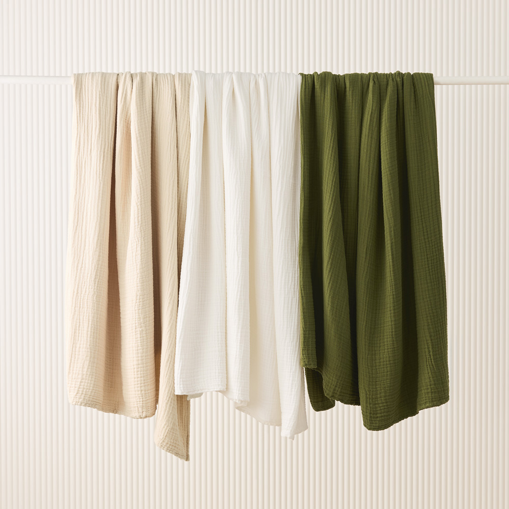 Muslin Natural Blanket | Adairs
