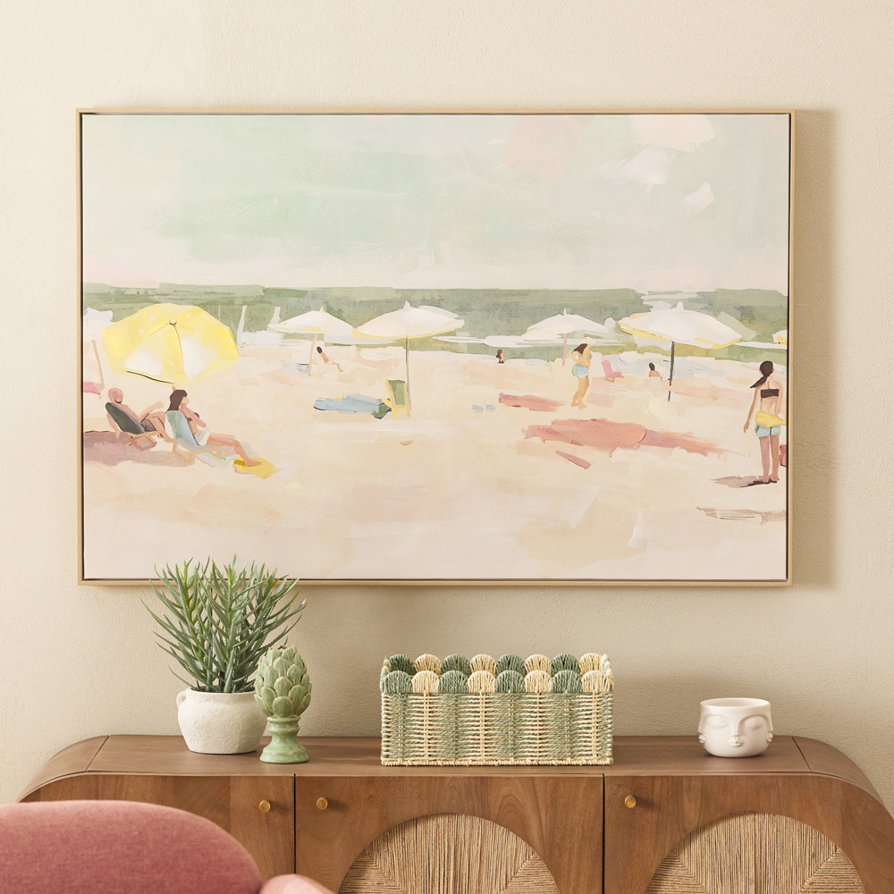 Ocean Beach Scene Canvas | Adairs