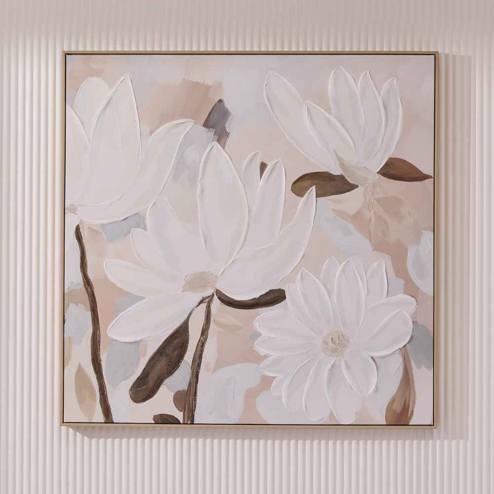 Floral Life Flower Garden Square Canvas | Adairs