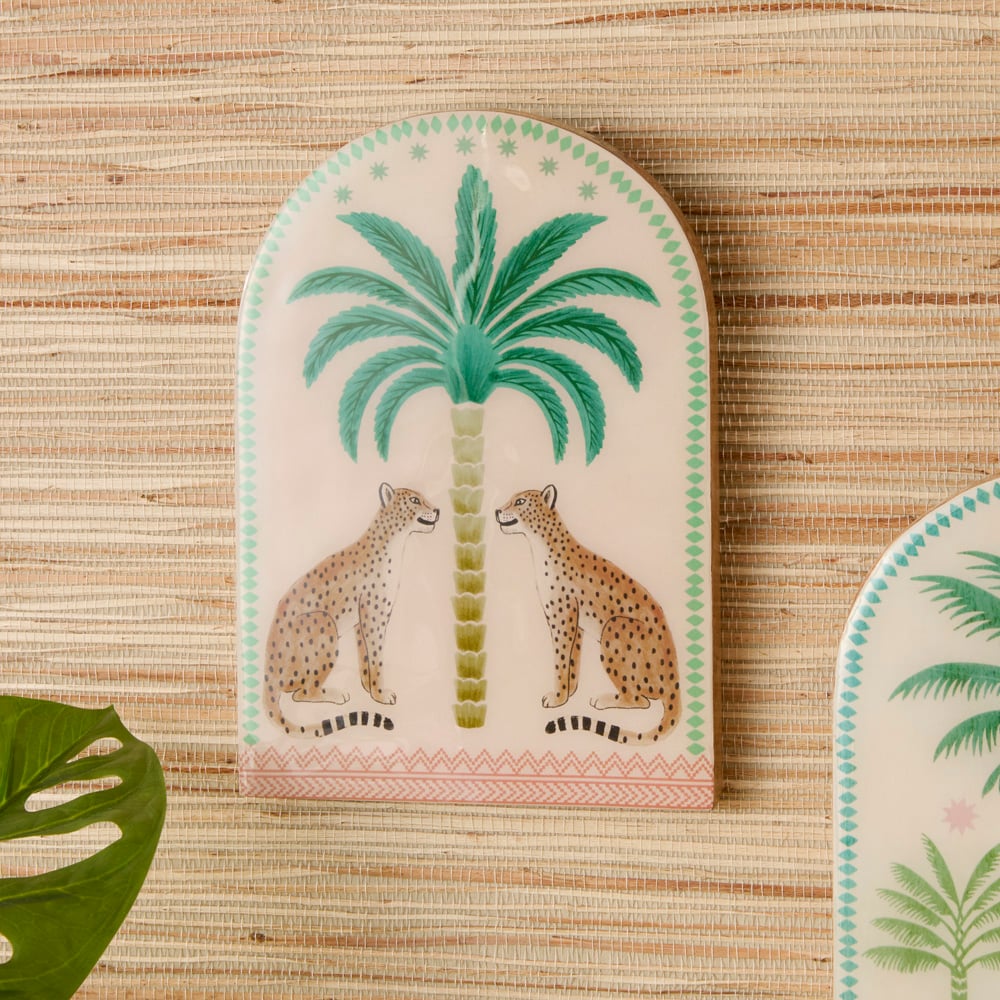 Amazon Small Jungle Leopard Timber Wall Art | Adairs