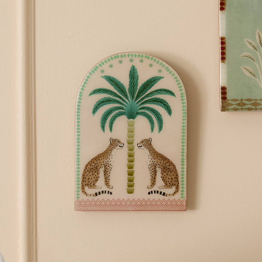 Amazon Small Jungle Leopard Timber Wall Art | Adairs