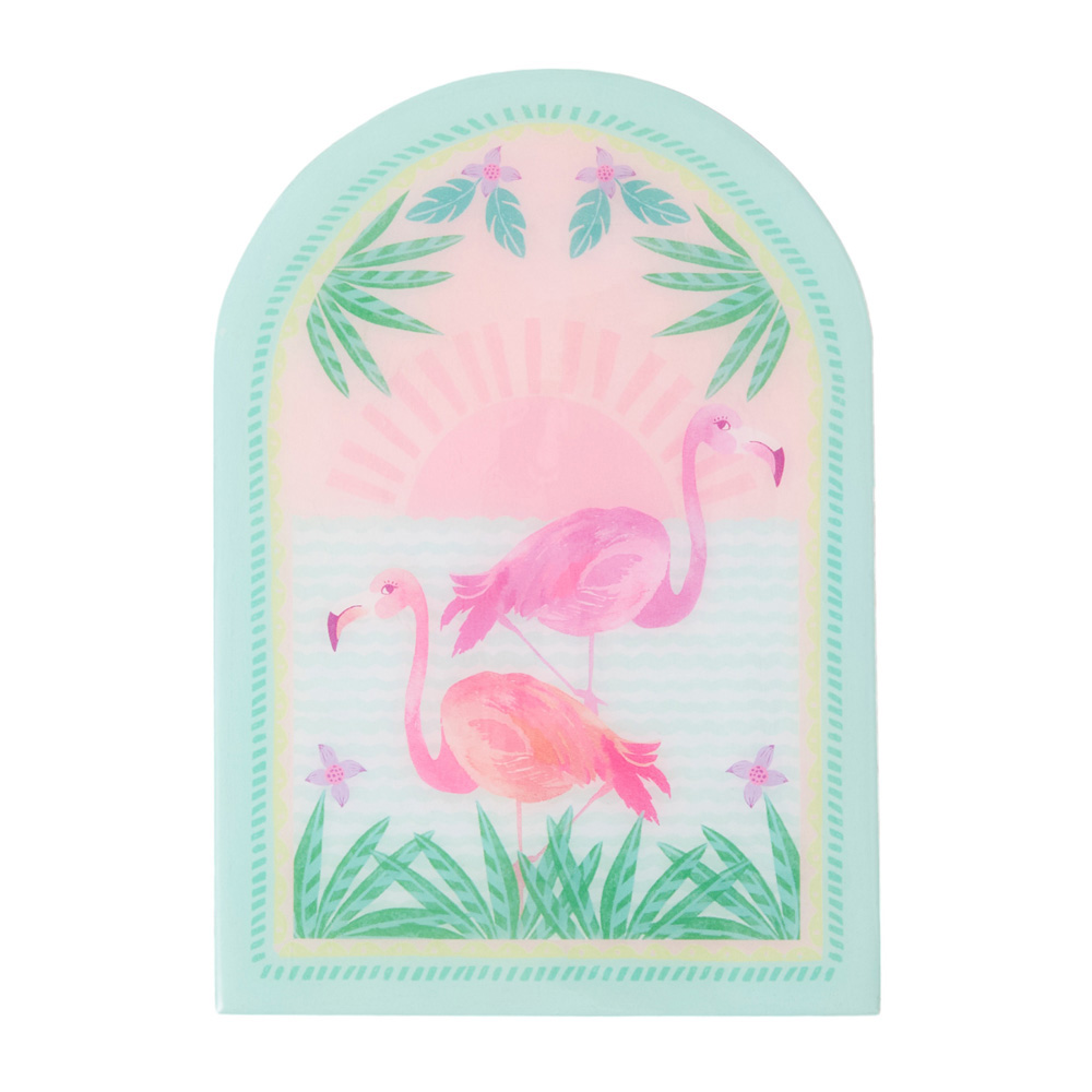 Adairs Kids - Flamingo Sunset Timber Wall Tile | Adairs