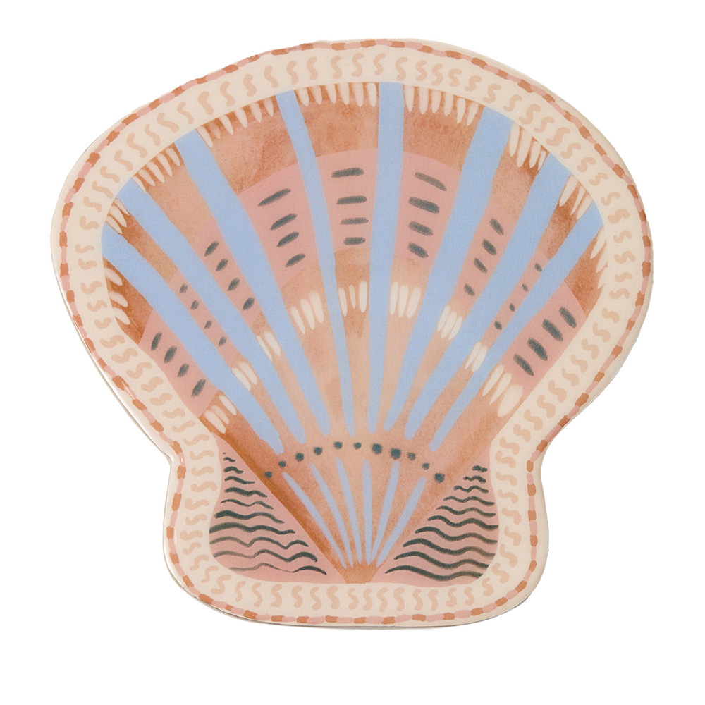 La Plage Clay Shell Timber Wall Art | Adairs