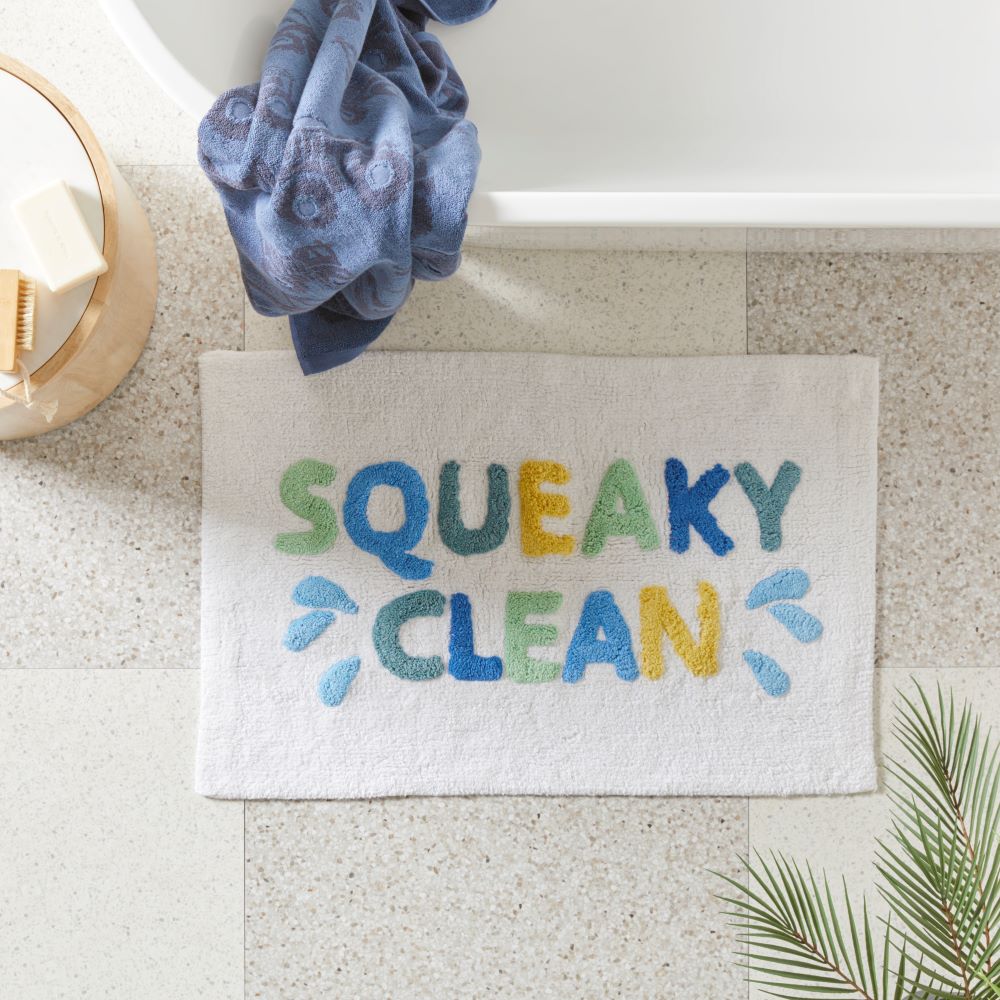 Adairs Kids - Kids Squeaky Clean Multi Bath Mat | Adairs