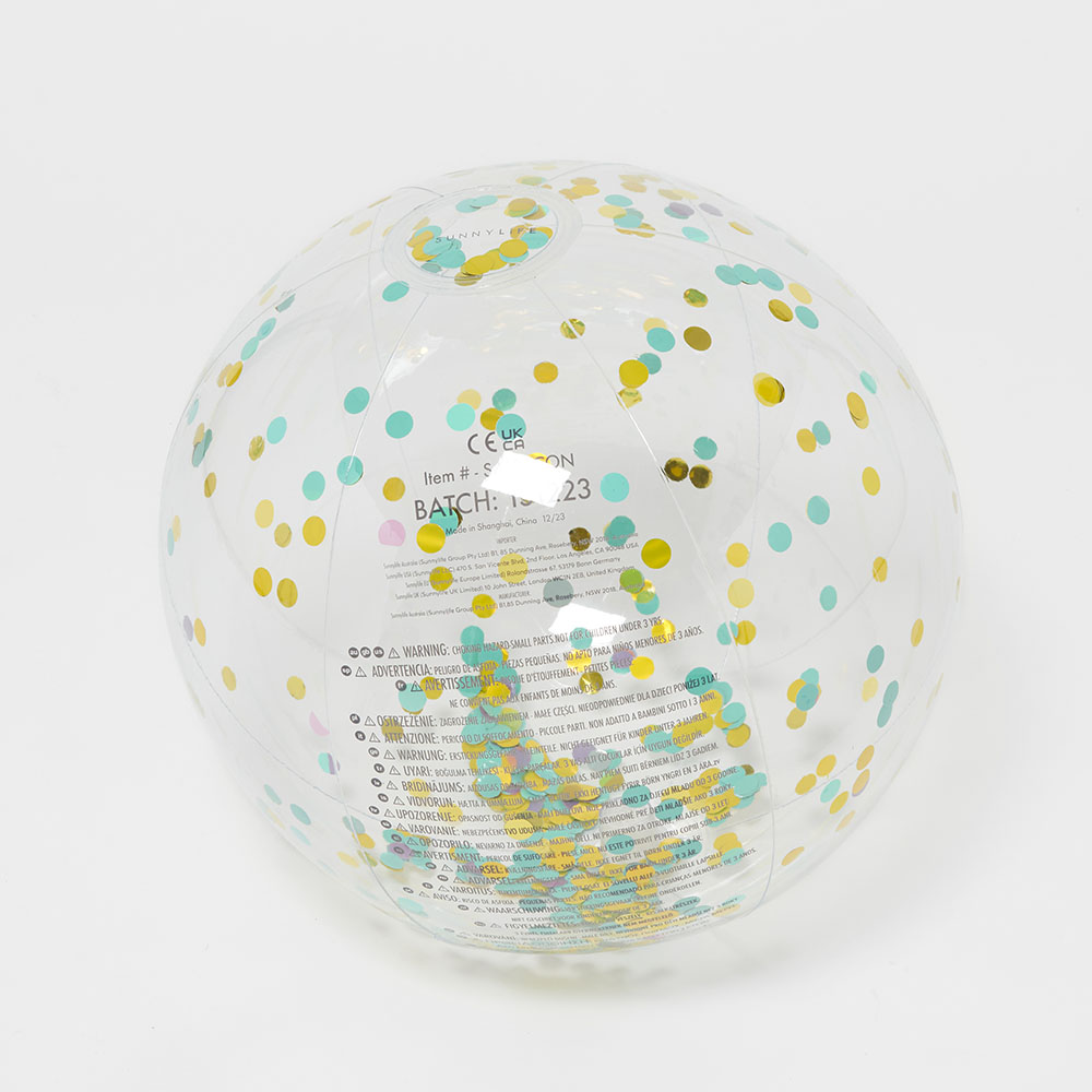 Sunnylife - Confetti Multi Inflatable Beach Ball | Adairs