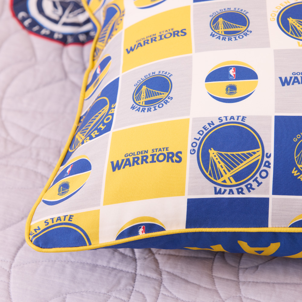 Adairs Kids - NBA Golden State Warriors Text Pillowcase | Adairs