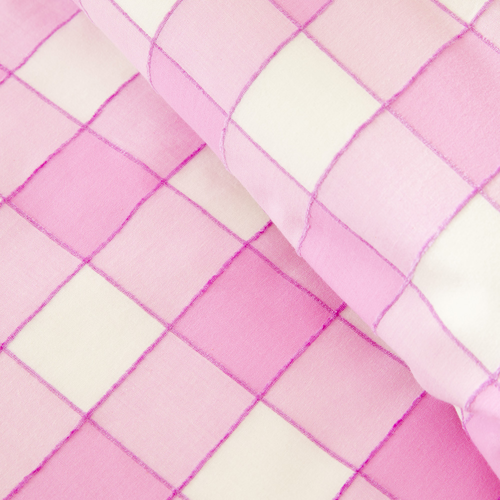 Adairs Kids - Carter Fuchsia Check Quilt Cover Set | Adairs