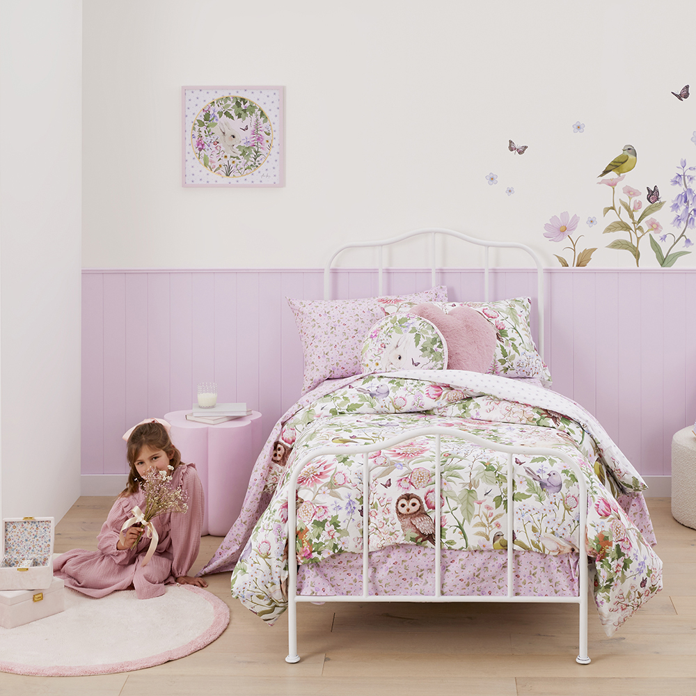 Adairs Kids - Fleur Harris Woodlands Springtime White Quilt Cover Set ...