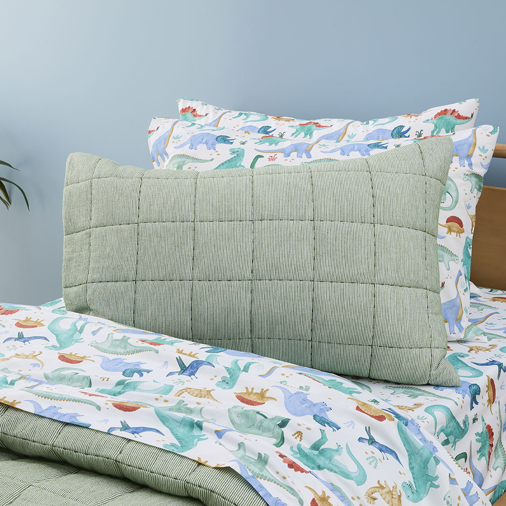 Adairs Kids - Marley Moss Fine Stripe Quilted Quilt Cover Set | Adairs