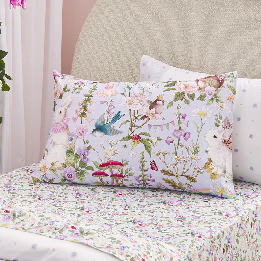 Adairs Kids - Fleur Harris Fairyland Lilac Quilt Cover Set | Adairs