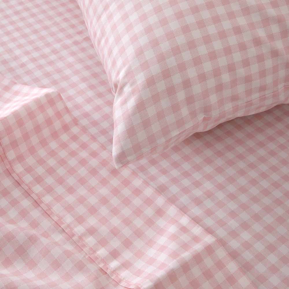 Adairs Kids - Rylee Ballet Pink Gingham Sheet Set | Adairs