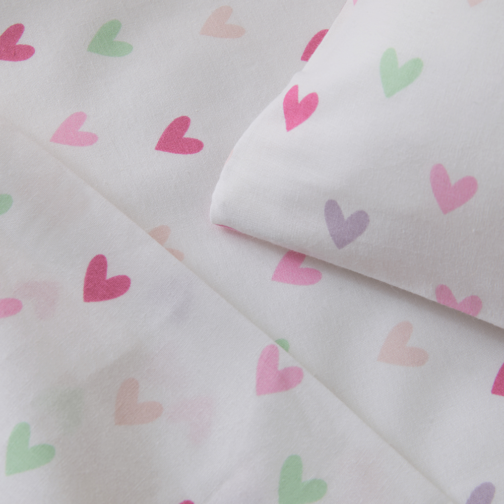 Adairs Kids - Mini Heart White Cot Sheet Set | Adairs