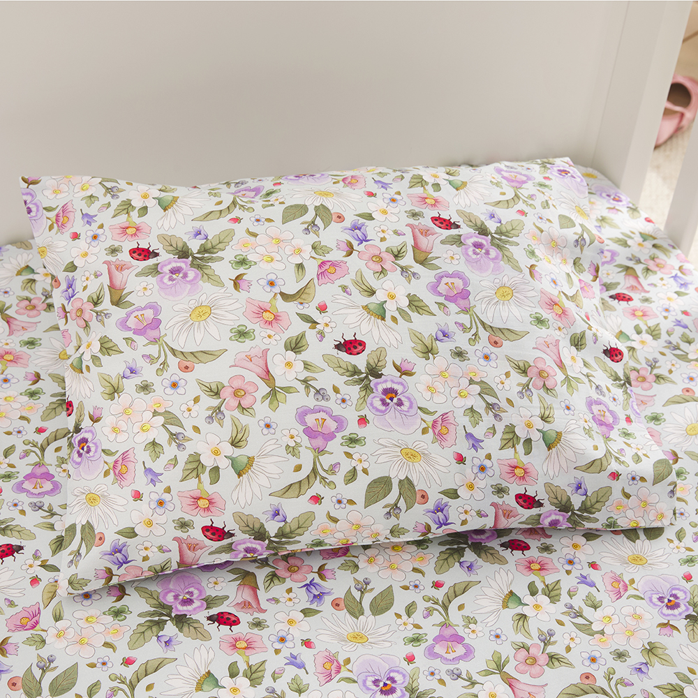 Adairs Kids - Fleur Harris Fairyland Garden Ditzy Multi Cot Sheet Set ...