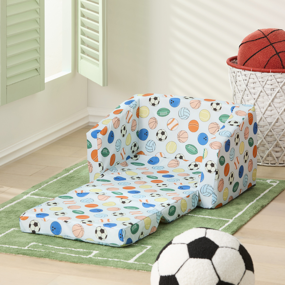 Adairs Kids - Sports Balls Flip Out Sofa | Adairs