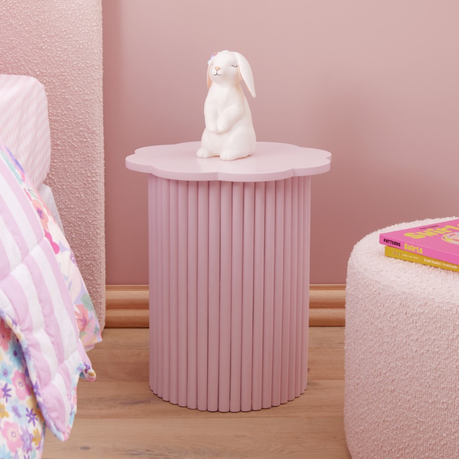 Adairs Kids - Murphy Pink Daisy Side Table | Adairs
