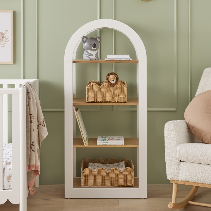Adairs Kids - Ellie White & Natural Arch Shelf | Adairs