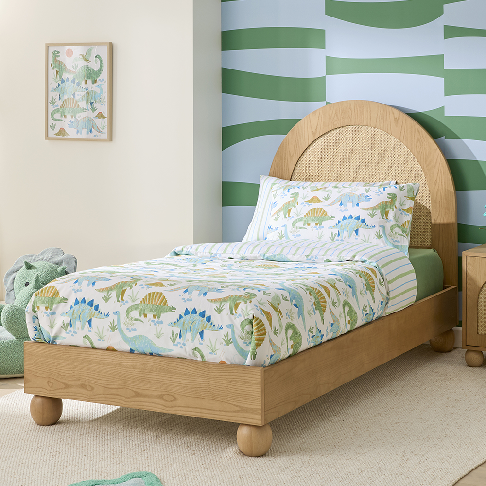 Adairs Kids - Beau Natural Rattan Bed | Adairs