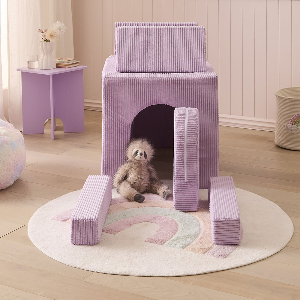 Adairs Kids - Cord Lilac Play Sofa Set | Adairs